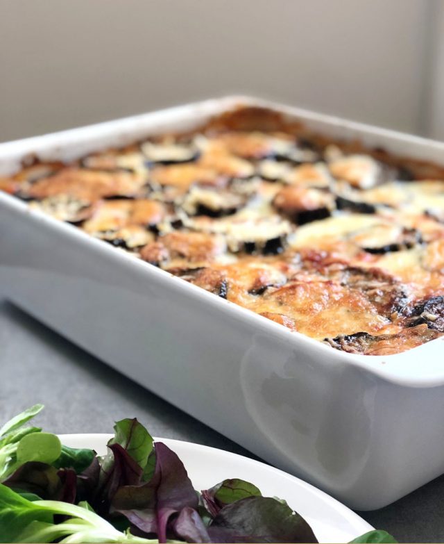 Three Cheese Melanzane Parmigiana (Eggplant Parmesan) - Emma Eats ...