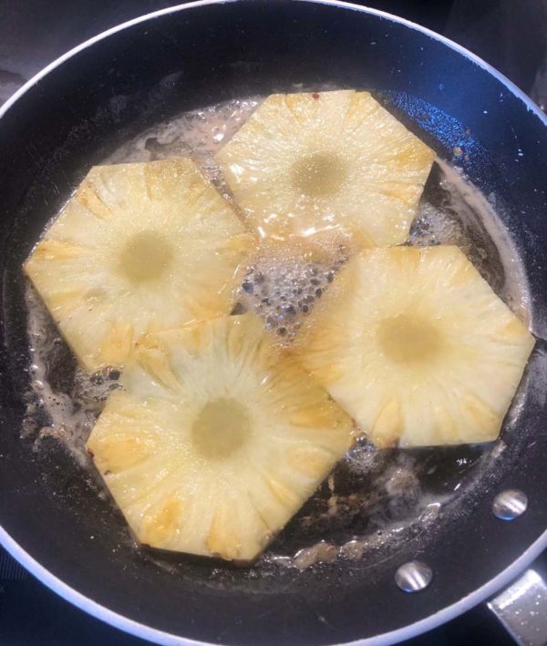 Warm, Tropical Pineapple Carpaccio with Honey & Ginger Sauce - Emma ...