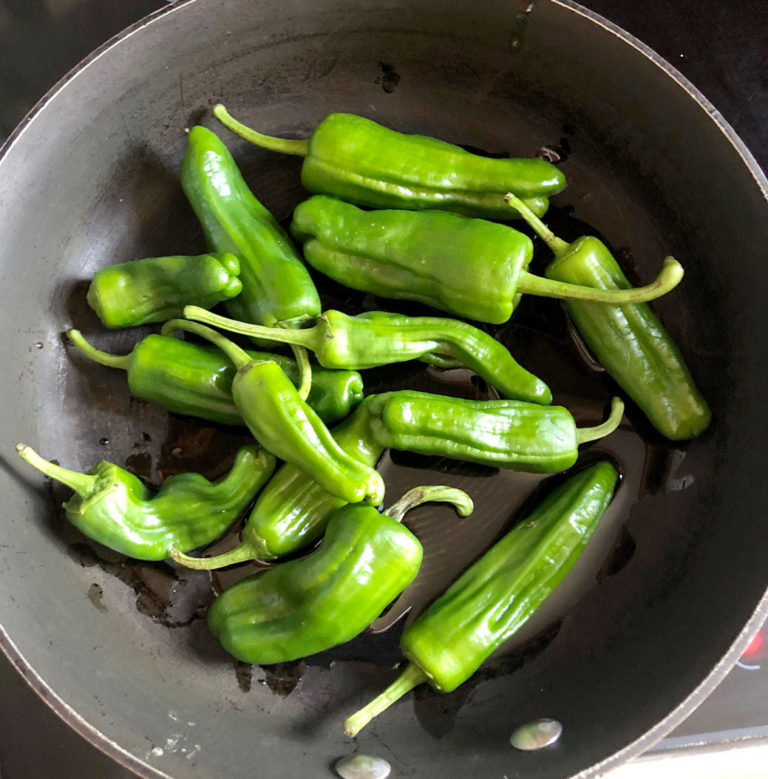 Pan Fried Padron Peppers - Emma Eats & Explores
